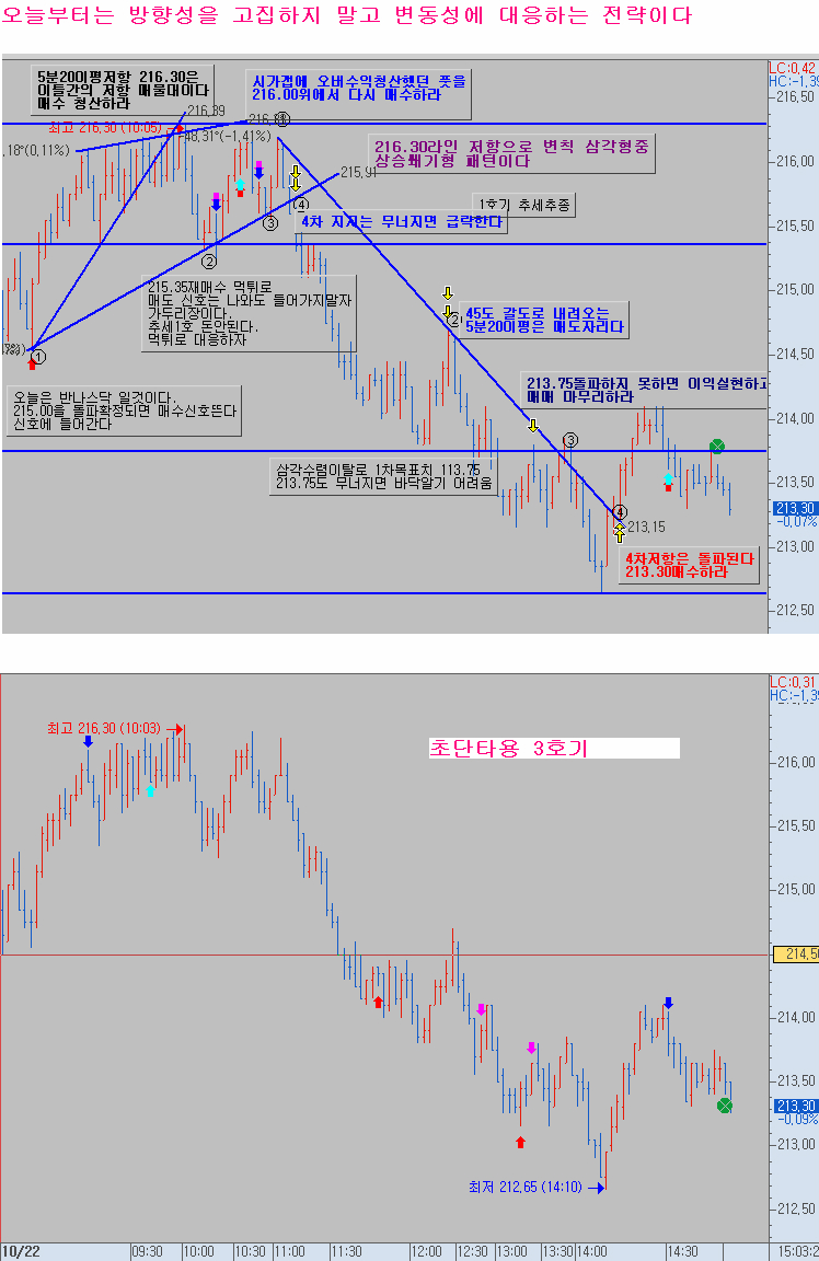 백리향의 시장읽기 10월22일 터지는 옵션변동성 선옵전문가분석 선물옵션 팍스넷 증권포털